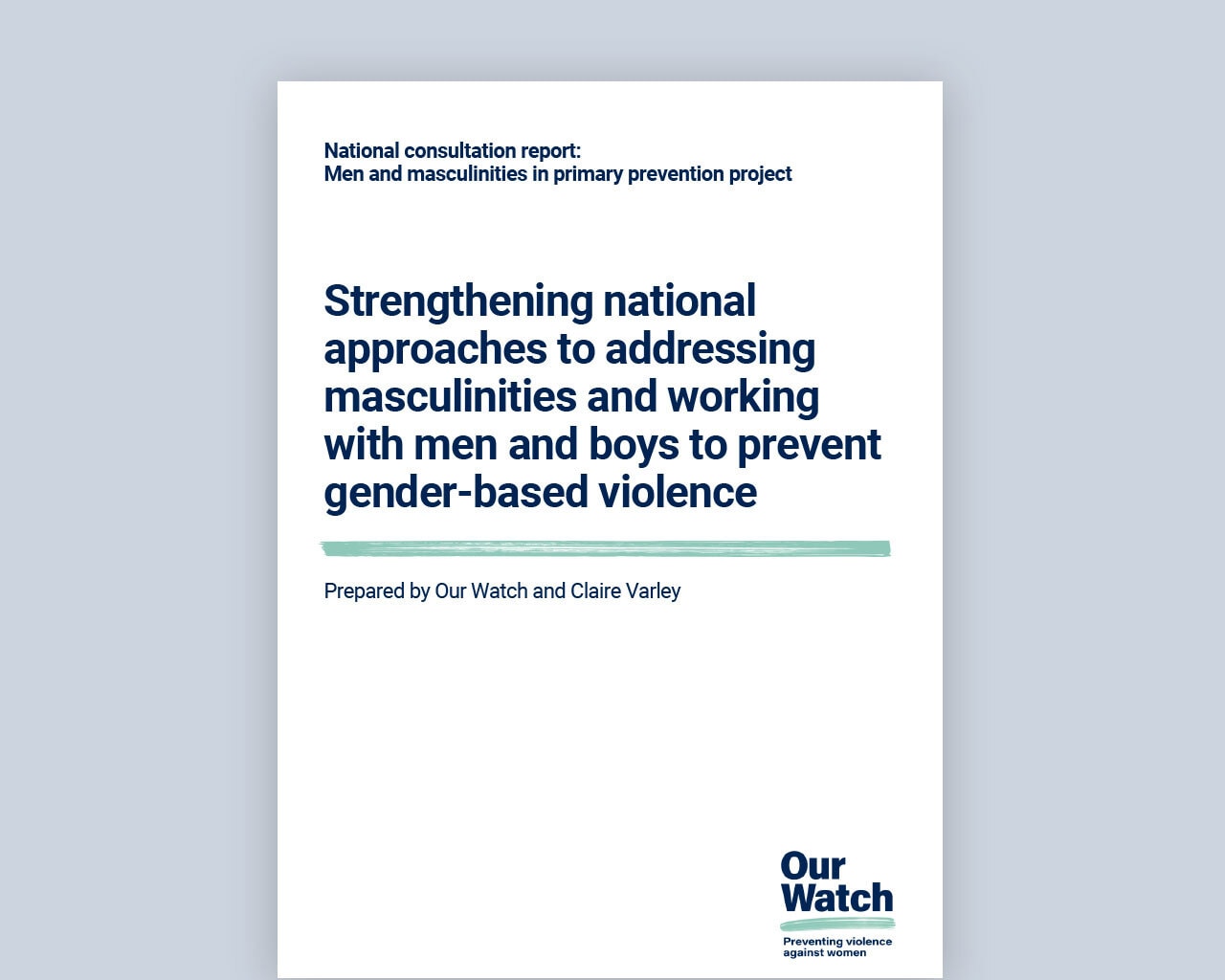 Our Watch | Men in focus