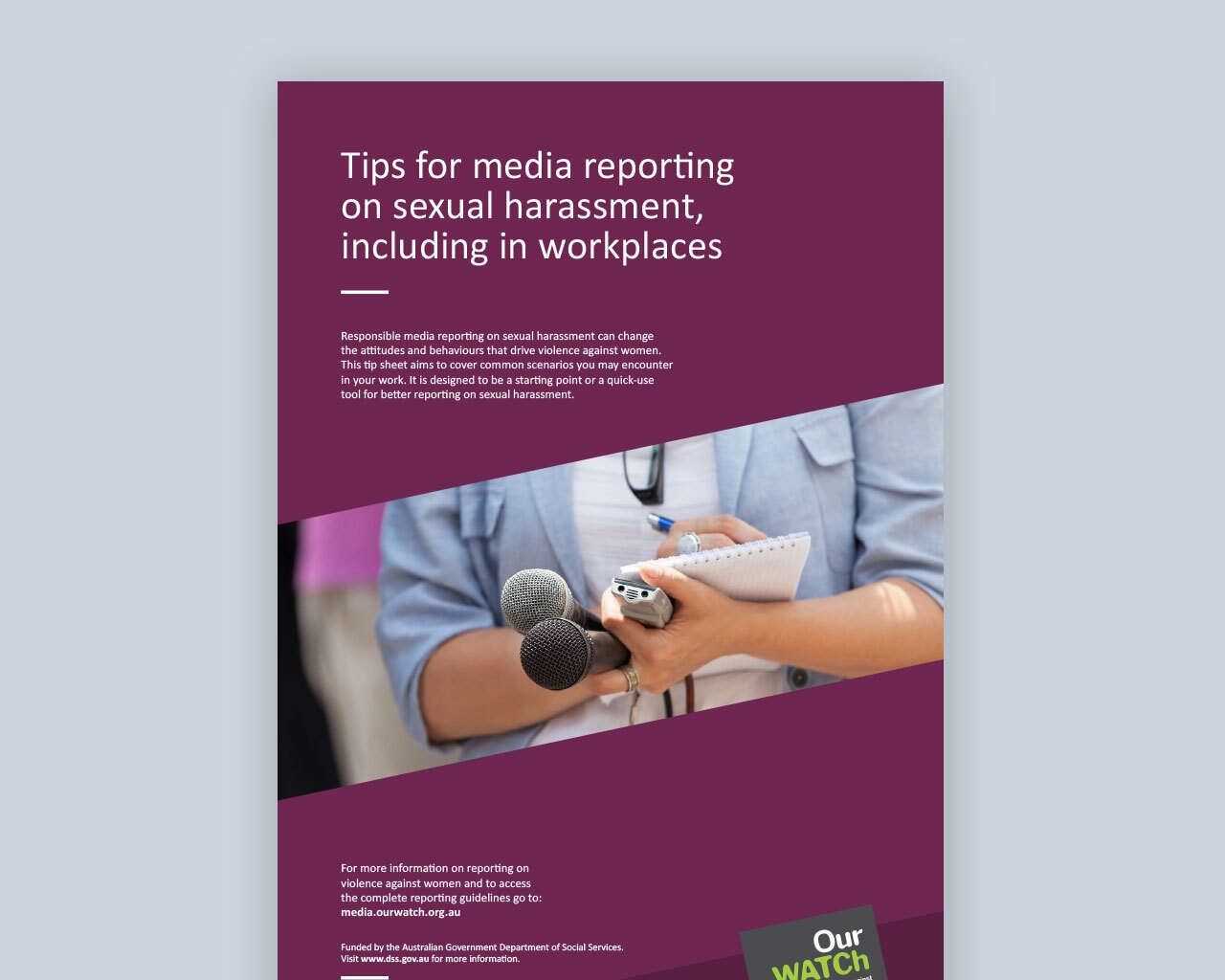 Our Watch | 12 tips for reporting on sexual harassment