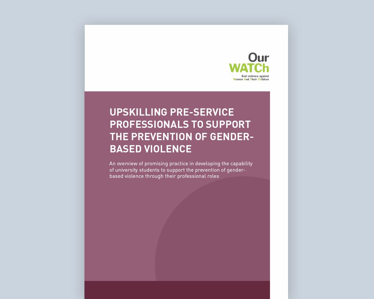 Our Watch | Prevention in teaching and learning (PTL)